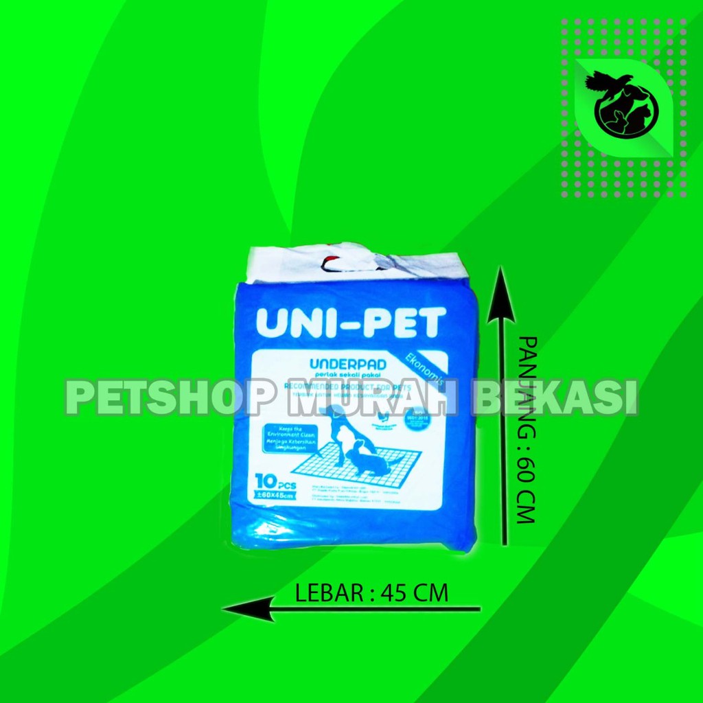Jual Uni Pet Underpad Alas Pipis Poop Kucing anjing Perlak Hewan ...