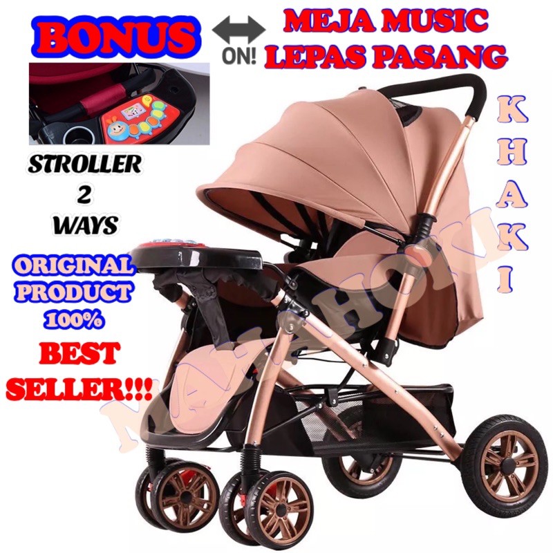 Jual BABY STROLLER HY LUXURY ORIGINAL/KERETA DORONG BAYI ANAK HADAP 2 ...