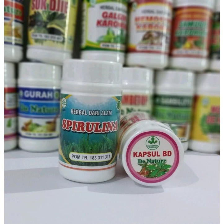 Jual Suplemen Multivitamin Spirulina - Kapsul Bersih Darah De Nature ...