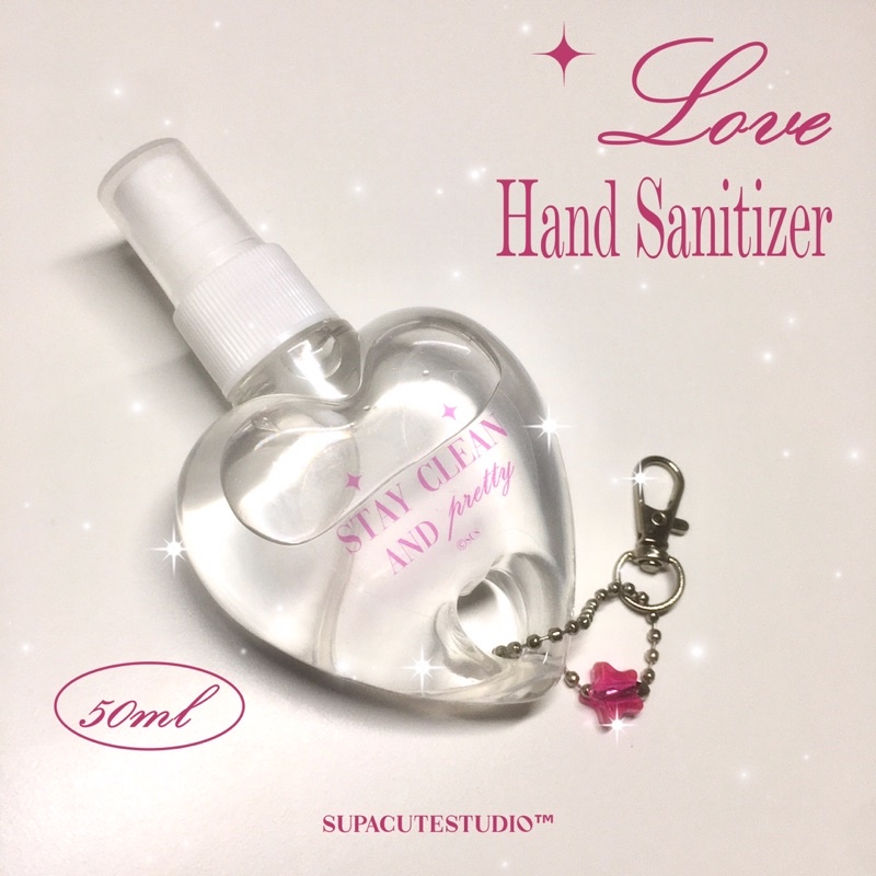 Jual Love Hand Sanitizer Spray | hand sanitizer aesthetic cute | Shopee ...
