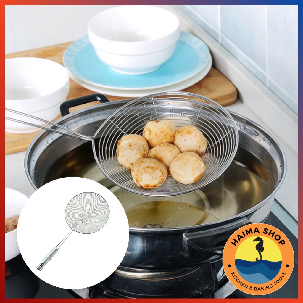 Jual Saringan Stainless Serbaguna/ Saringan Minyak Stainlees/Serok ...