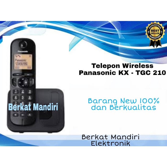 Jual Cordless Phone Panasonic Kx-Tgc210 ( Hitam ) | Shopee Indonesia