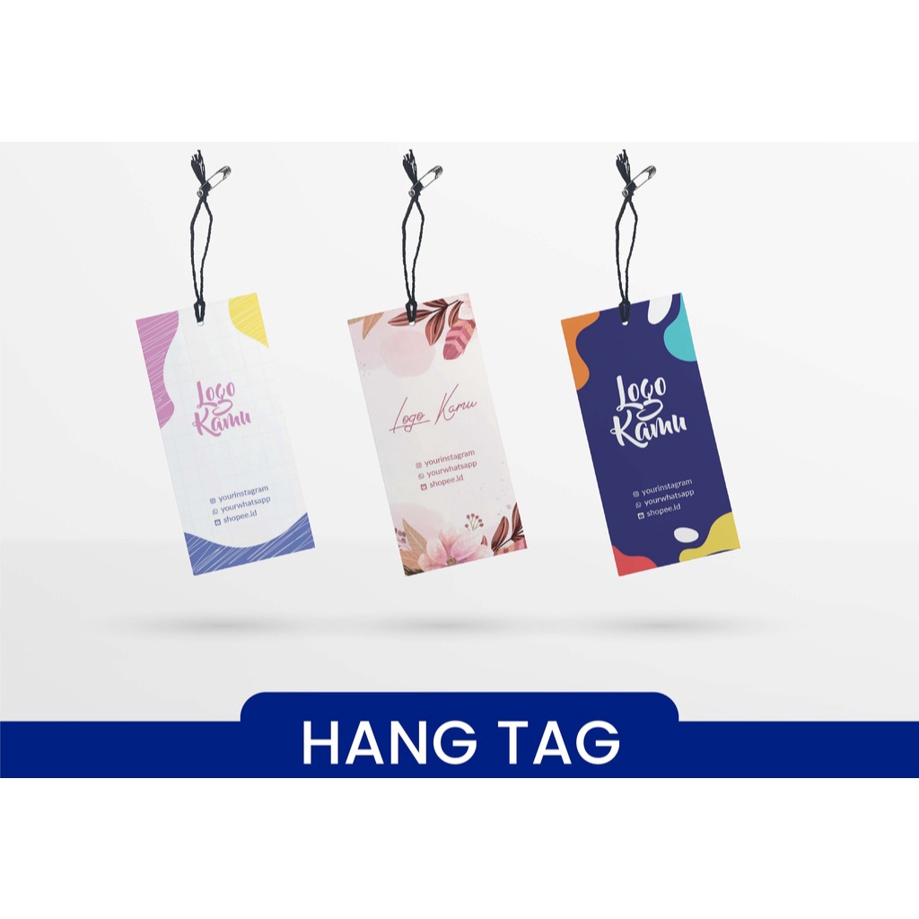 Jual Hang Tag Baju - Label Baju - Cetak Hang Tag Baju - Label Merek ...