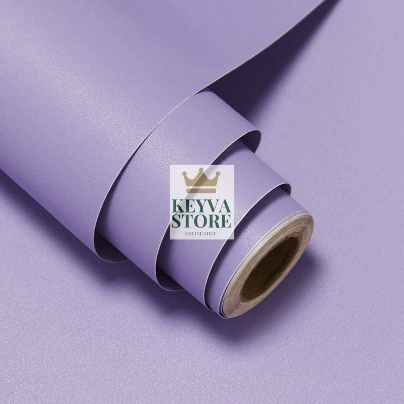 Jual Wallpaper Sticker Dinding Motif Polos Ungu 10mx45cm | Shopee Indonesia