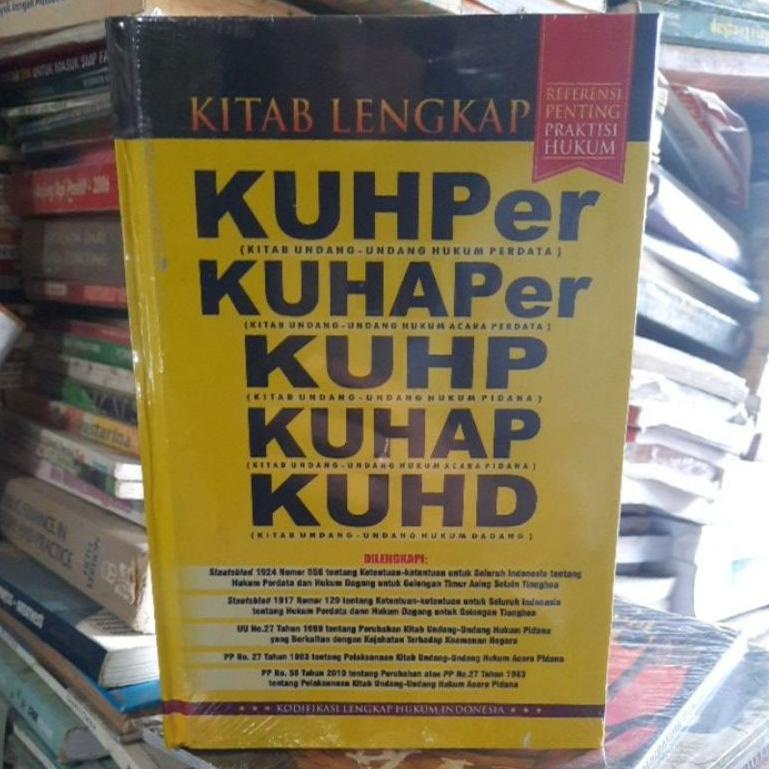 Jual BUKU KITAB LENGKAP KUHPER KUHAPER KUHP KUHAP KUHD | Shopee Indonesia