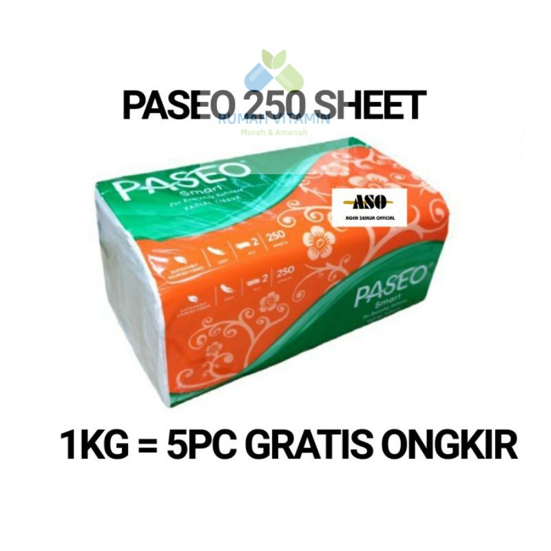 Jual tissue / tisu paseo smart 250 sheets facial tissue | Shopee Indonesia