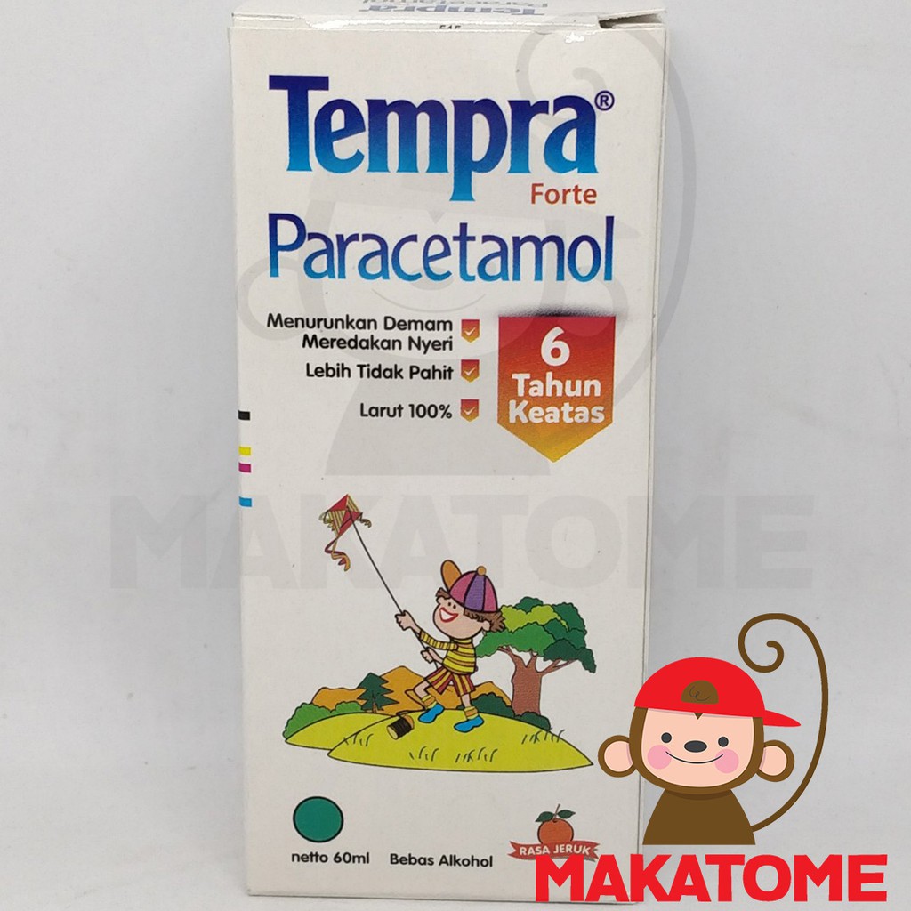 Jual Tempra Forte Rasa Jeruk 60ml Paracetamol 60 ml anak kid 6 tahun ...