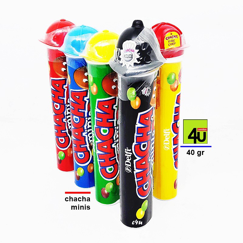 Jual Chacha Minis HATS - Coklat Butir Mini Kemasan Tabung - 40g CHA CHA ...