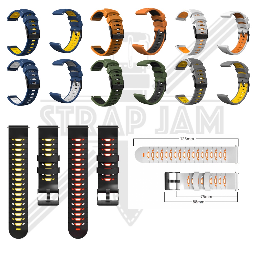 Jual GTO 22mm Strap Suunto 5 Peak 43mm (PEAK VERSION) - Tali Jam Rubber ...