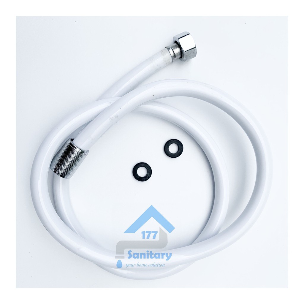 Jual Selang shower plastik 120 cm PUTIH F7w- selang toilet mandi kloset ...