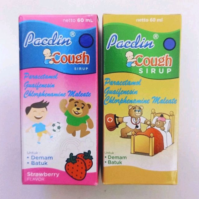 Jual Pacdin Cough Syrup Rasa Strawberry / Jeruk 60 ml - Untuk Mengatasi ...