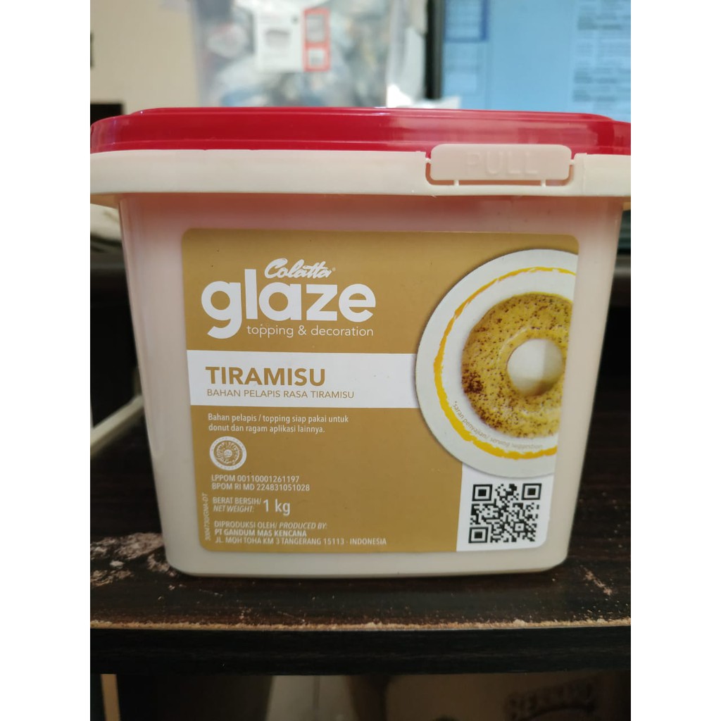 Jual Colatta Glaze Tiramisu 1 kg - Pail / Topping Donat Rasa Tiramisu ...