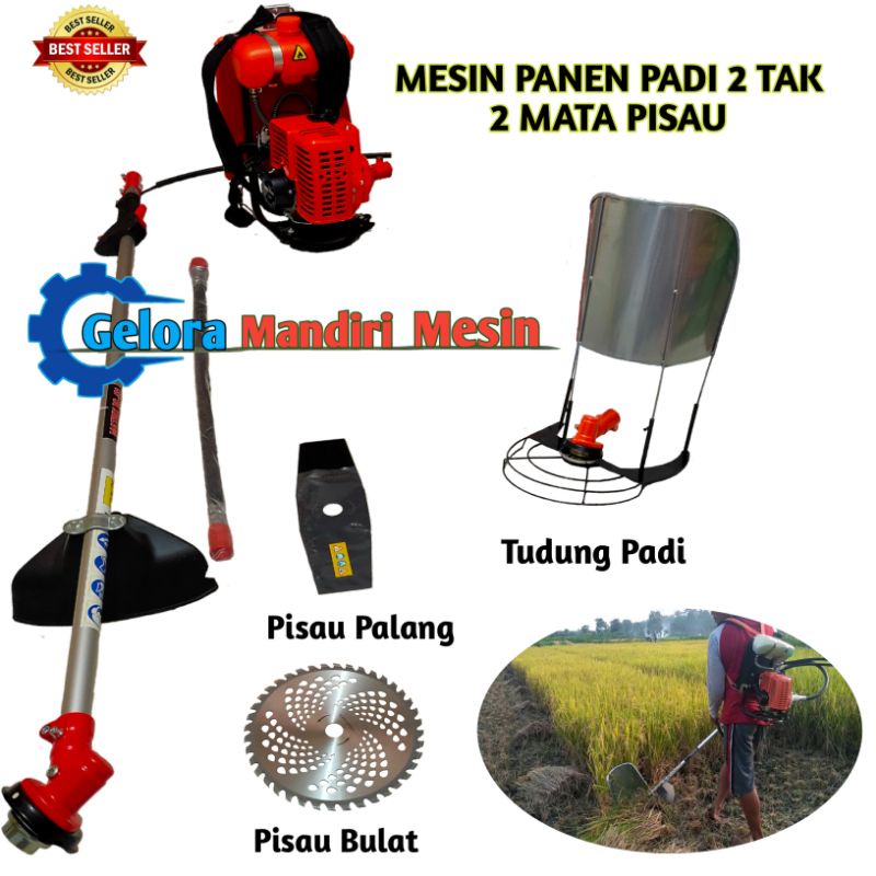 Jual Mesin Panen Padi 2 Tak Potong Rumput Tudung Pemotong Padi | Shopee ...