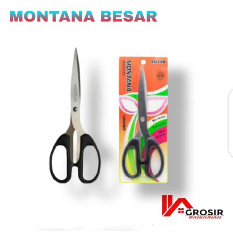 Jual Gunting Montara Besar/Gunting Hitam/Gunting Besar | Shopee Indonesia