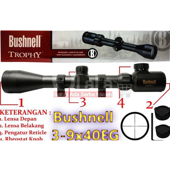 Jual Teleskop BUSHNELL 3-9x40 EG Trophy | Shopee Indonesia