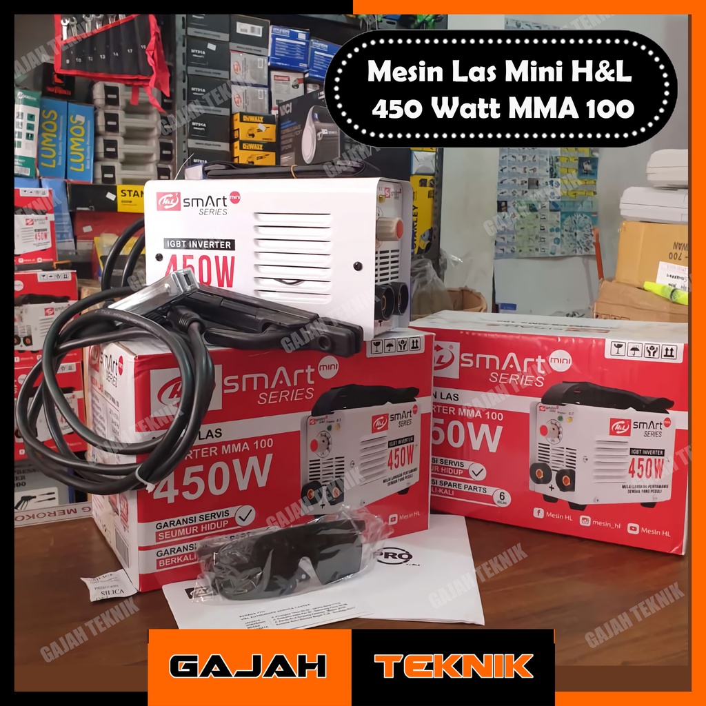 Jual Mesin Las Mini Smart 450 Watt 100 MMA H&L | Shopee Indonesia