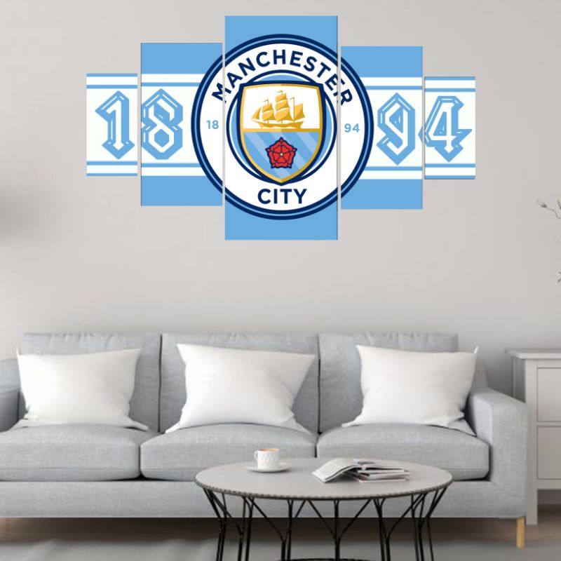 Jual hiasan dinding Walldecor poster kayu custom logo club bola ...