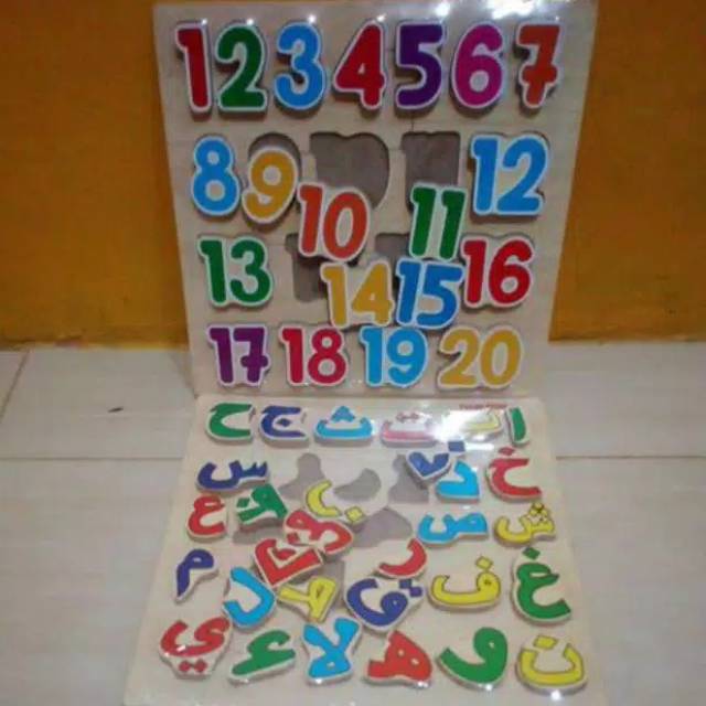 Jual Puzzle timbul besar huruf angka hijaiyah | Shopee Indonesia