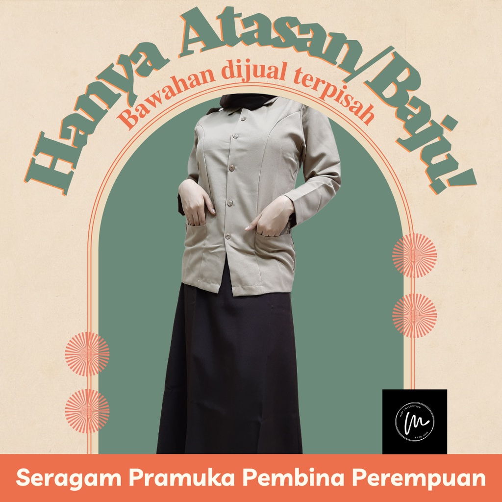 Jual Baju/HANYA Atasan seragam Pramuka PEMBINA (khusus Perempuan ...