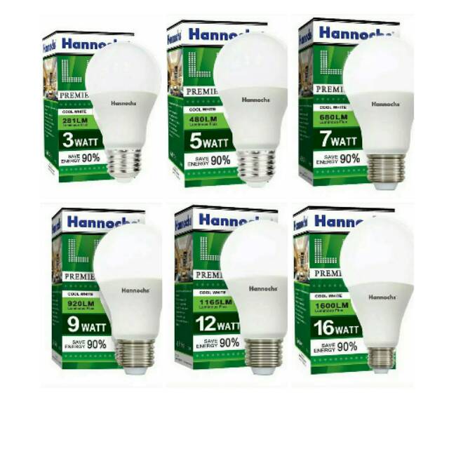 Jual Lampu led hannochs premier 3 5 7 9 12 15 watt | Shopee Indonesia