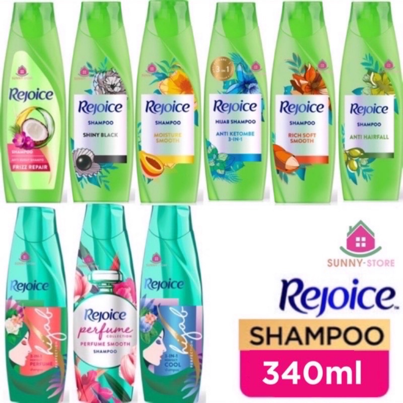 Jual Rejoice Shampoo 340ml Jumbo Korean Jeju Rose Frizz Repair Anti ...