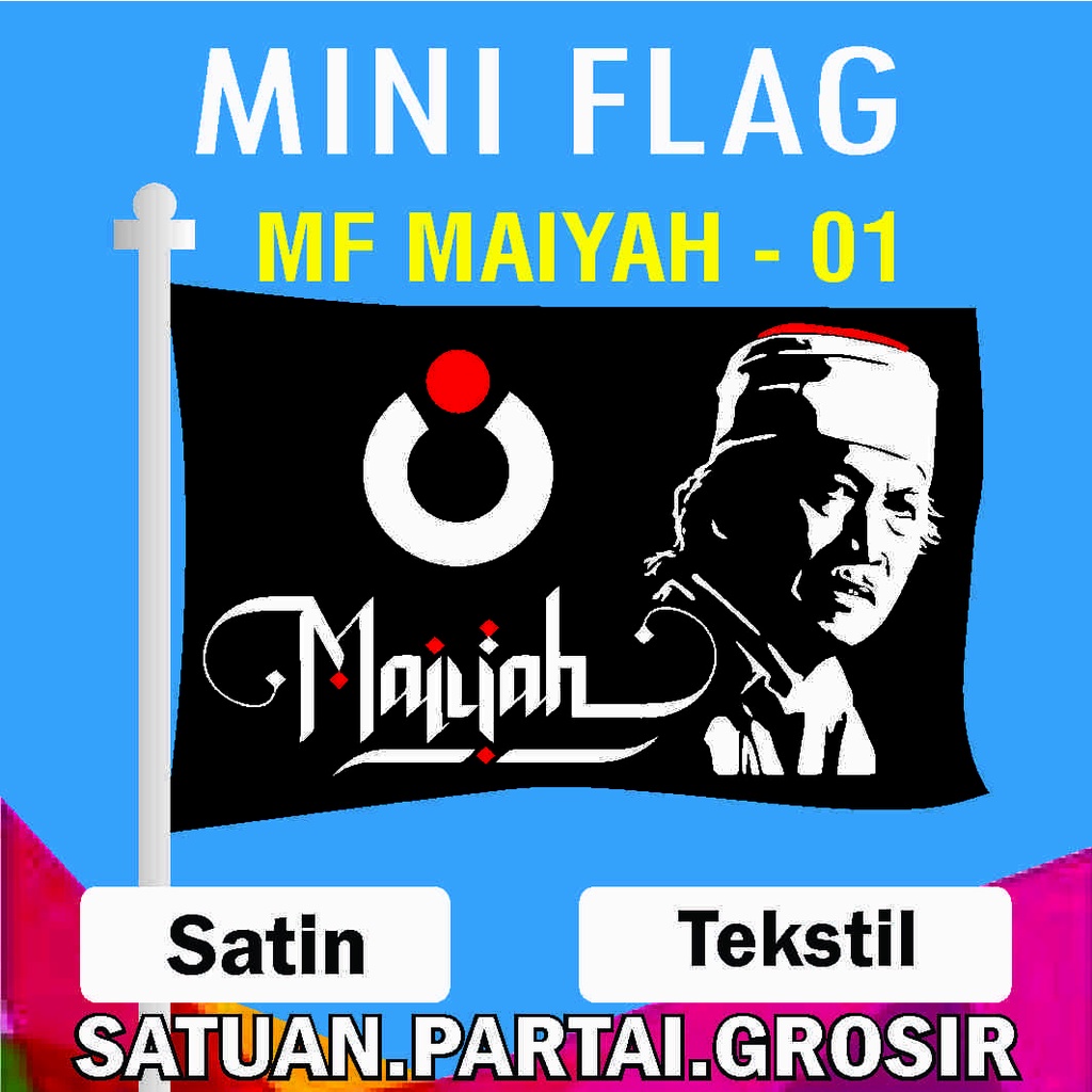 Jual BENDERA CUSTOM PRINTING MOTIF MAIYAH / MINI FLAG MAIYAH / CETAK ... Jual BENDERA CUSTOM PRINTING MOTIF MAIYAH / MINI FLAG MAIYAH / CETAK ...