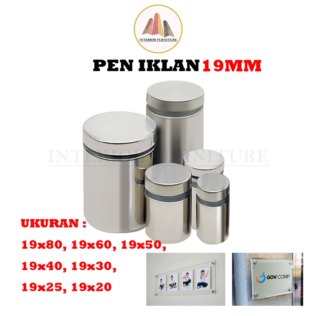 Jual PEN IKLAN Stainless 19x20 / 19x25 / 19x30 / 19x40 / 19x50 / 19x60 ...