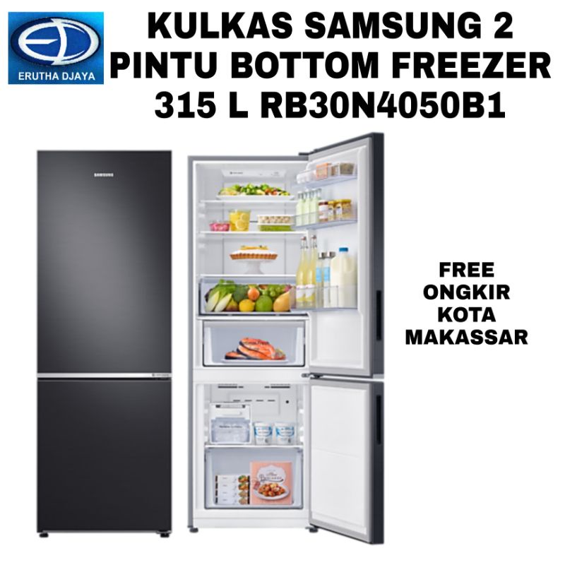 Jual Kulkas SAMSUNG 2 Pintu Bottom Freezer 315 L RB30N4050B1 | Shopee ...
