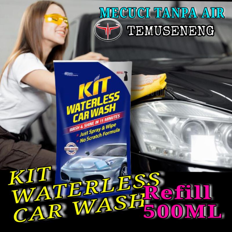 Jual Kit Waterless Car Wash Refill Pouch 500 Ml Sabun Cuci Mobil Motor ...