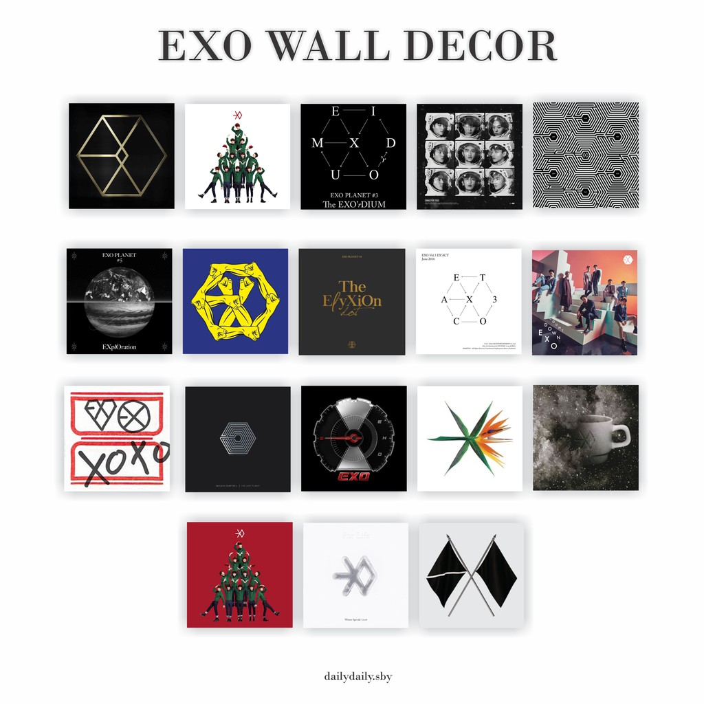 Jual [KPOP] WALL DECOR EXO ALBUM COVER | Shopee Indonesia