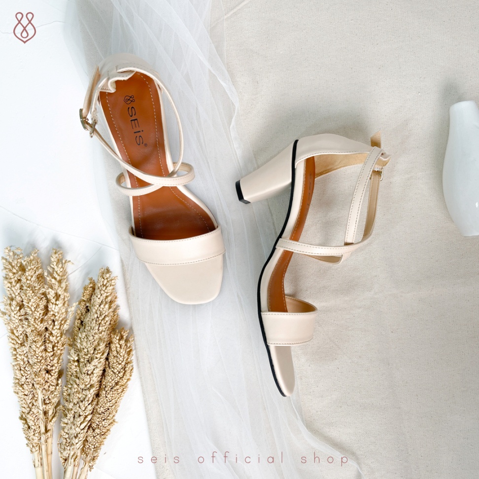 Jual SEIS Valerie Sandal Heels Tali Wanita Hak 7 cm | Shopee Indonesia