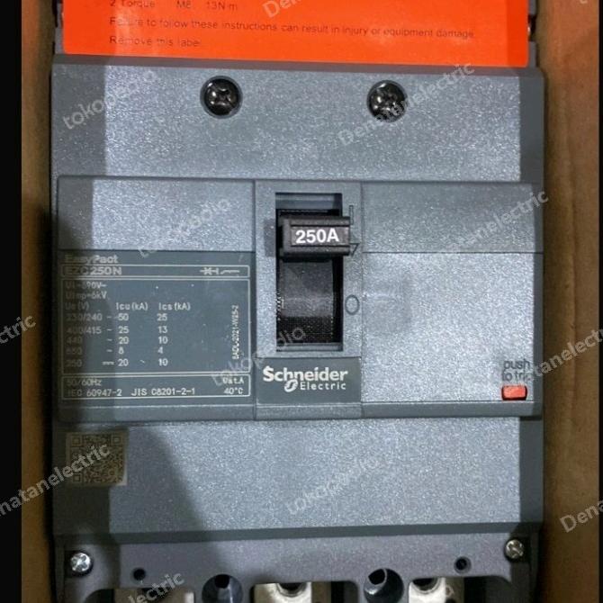Jual Mccb Ezc250N 3P 250A/225A/200A/160A/125A Schneider | Shopee Indonesia
