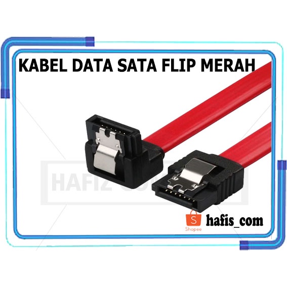 Jual KABEL DATA SATA FLIP MERAH | Shopee Indonesia