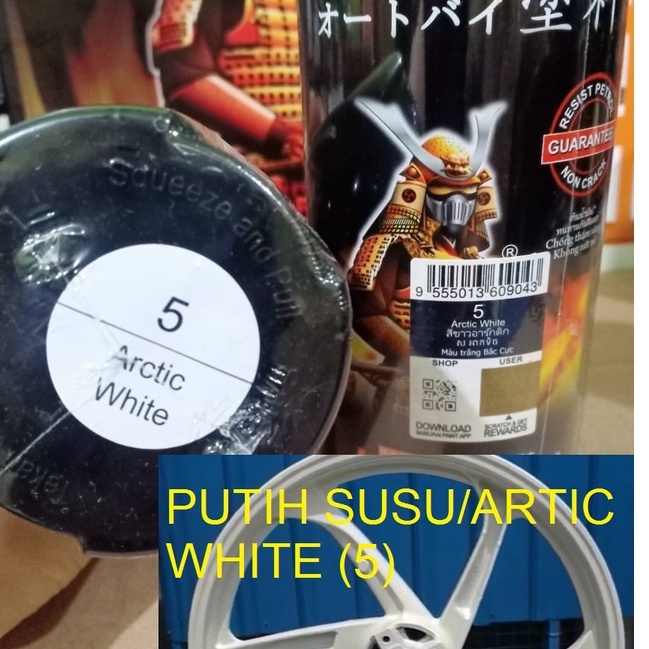 Jual Pilox Pilok Cat Semprot New Samurai Paint Kurobushi Warna Putih Susu / Artic White (5 ...