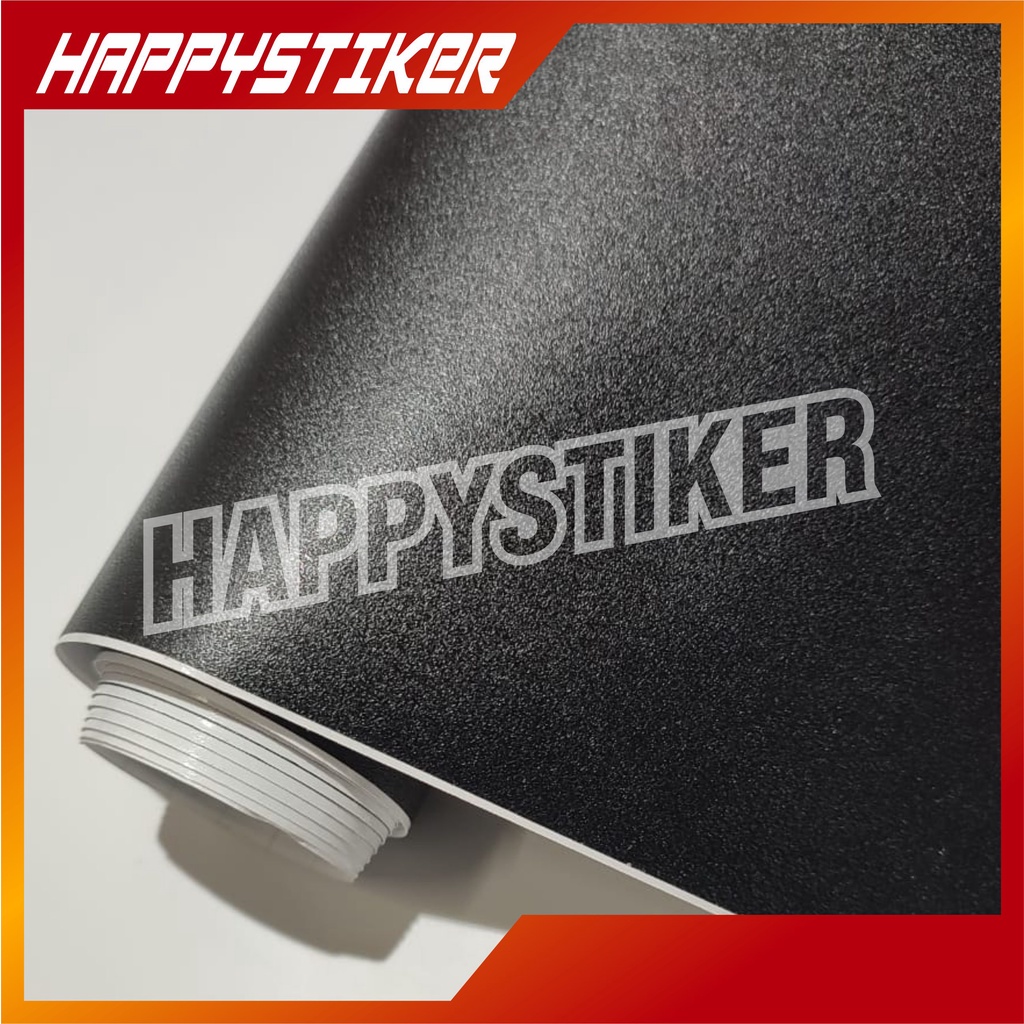 Jual skotlet hitam kulit jeruk / skotlet hitam kasar / sticker hitam ...