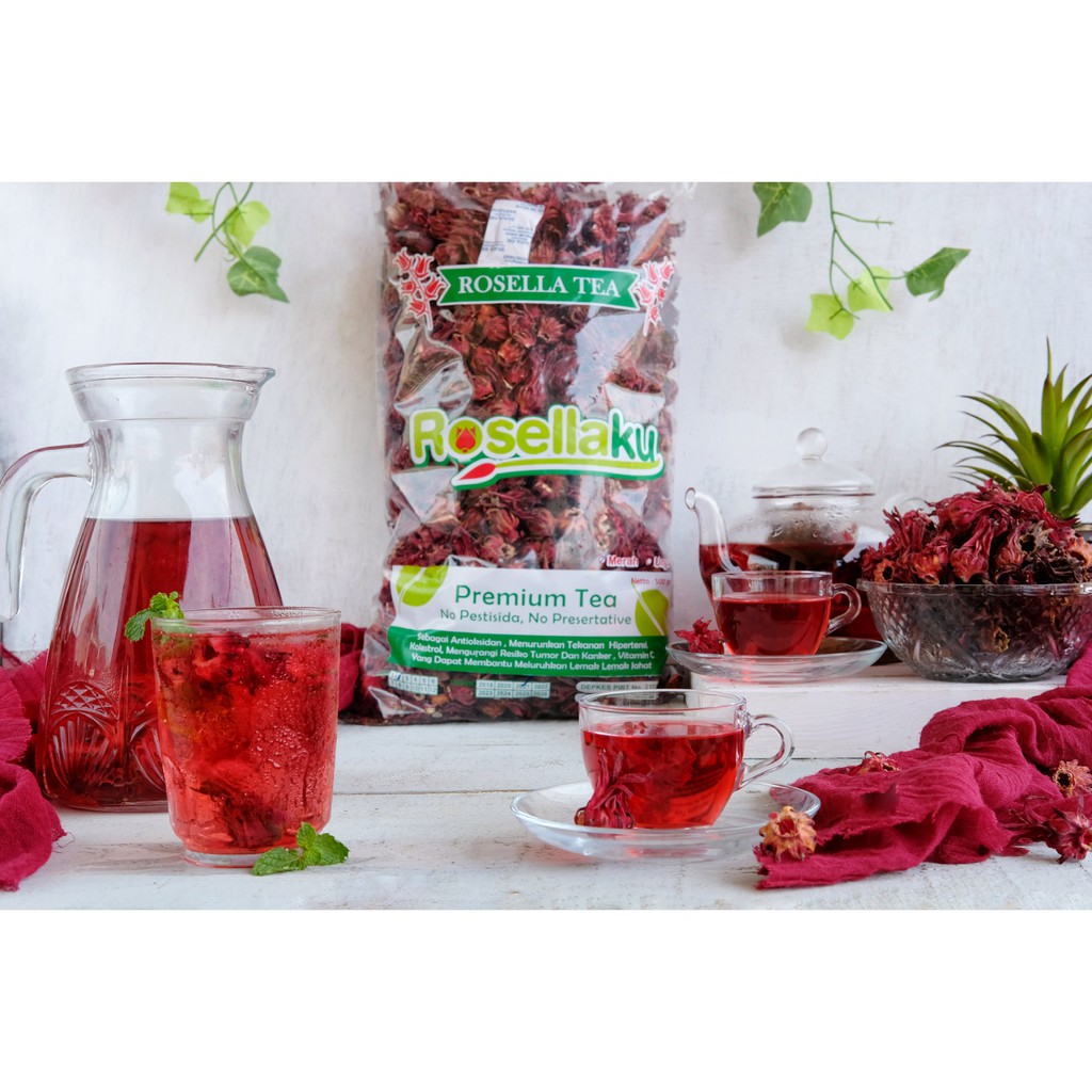 Jual BUNGA ROSELA PREMIUM / TEH ROSELLA MERAH 1 KG/ HIBICUS ROSELA TEA/OBAT DARAH TINGGI/OBAT ...