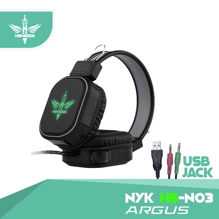Jual Headset NYK HSN-03 Argus - Nemesis Headset Gaming | Shopee Indonesia
