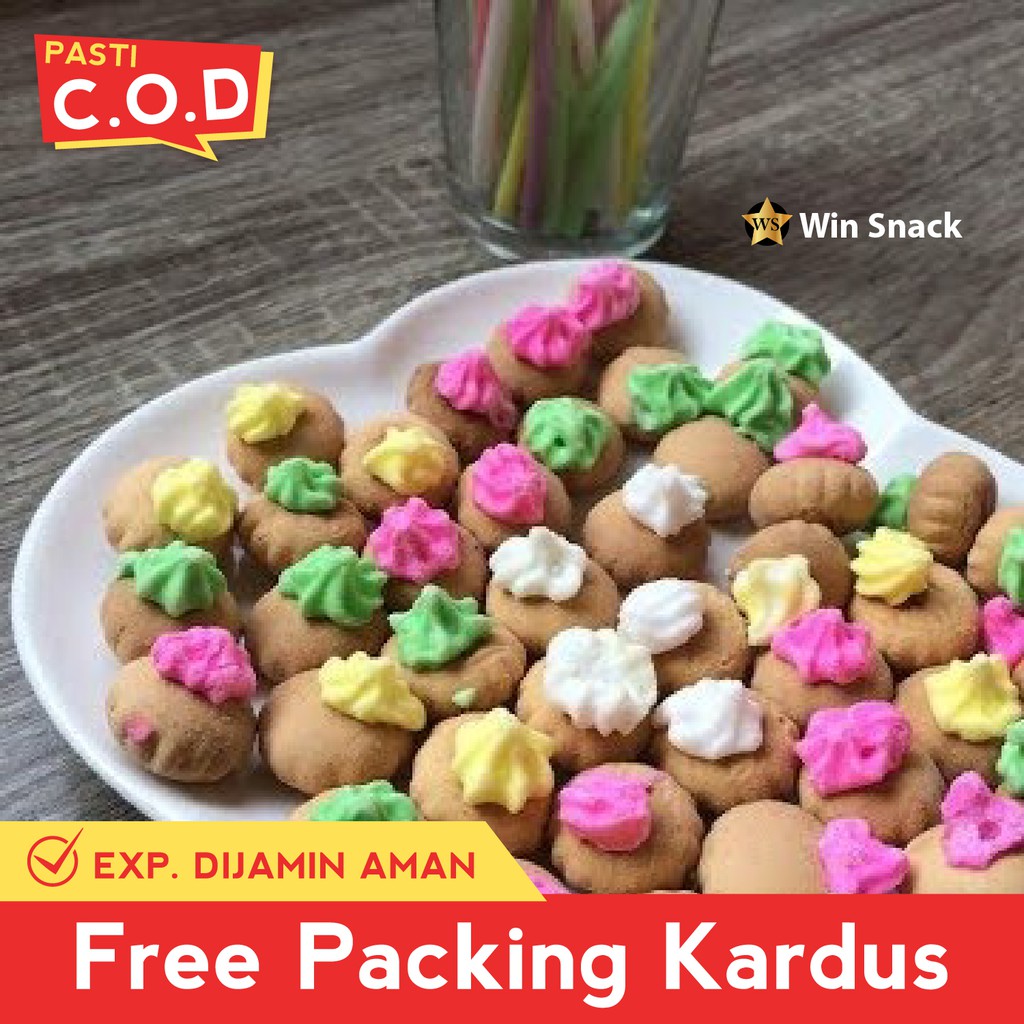 Jual COD Snack BISKUIT GEMBROS GEMBROSE TOPING GULA WARNA WARNI 125 ...