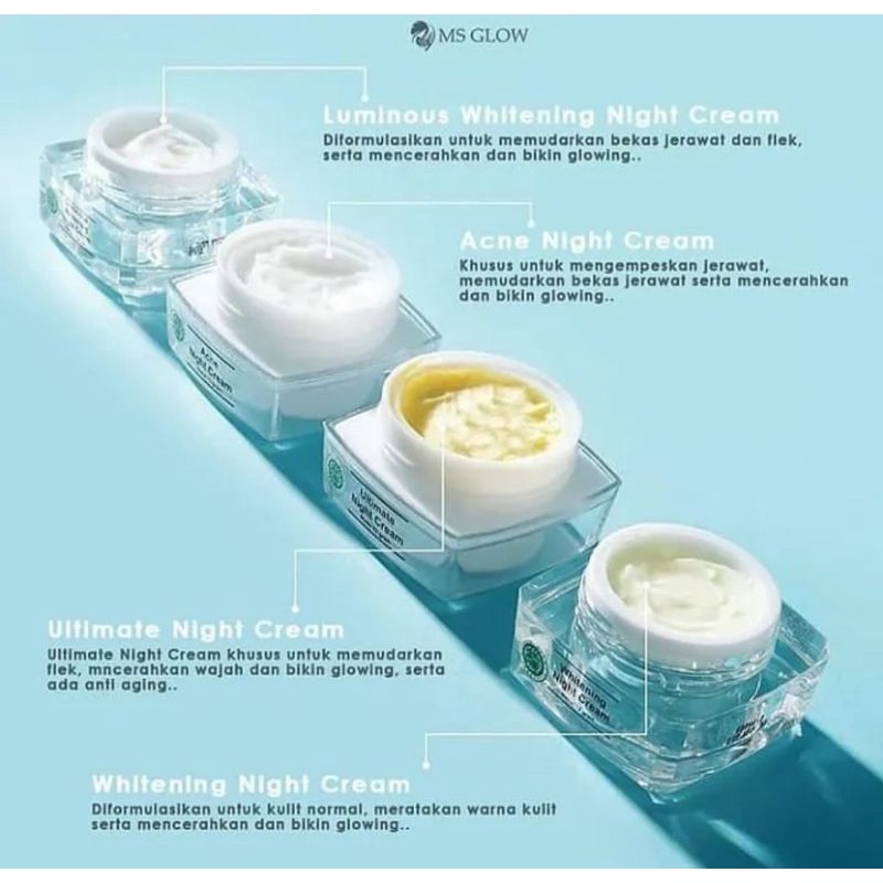 Jual Ultimate night cream ms glow original | Shopee Indonesia