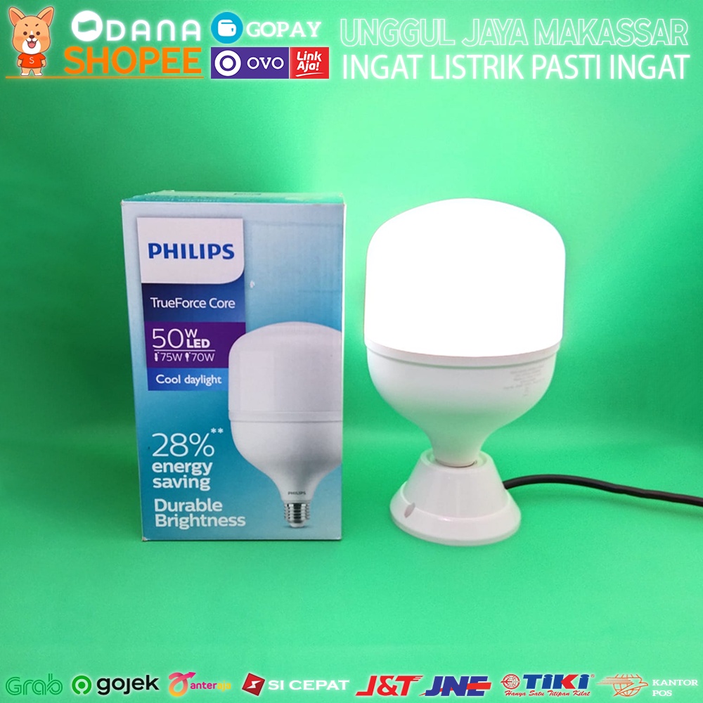 Jual LAMPU PHILIPS LED 50 WATT E27 KAPSUL CAPSULE TFORCE - PUTIH UJ0056 | Shopee Indonesia