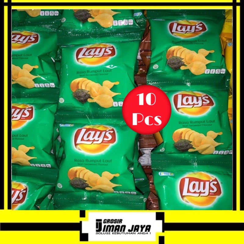 Jual Lays Rumput Laut 1 Renceng (10 Pcs) | Shopee Indonesia