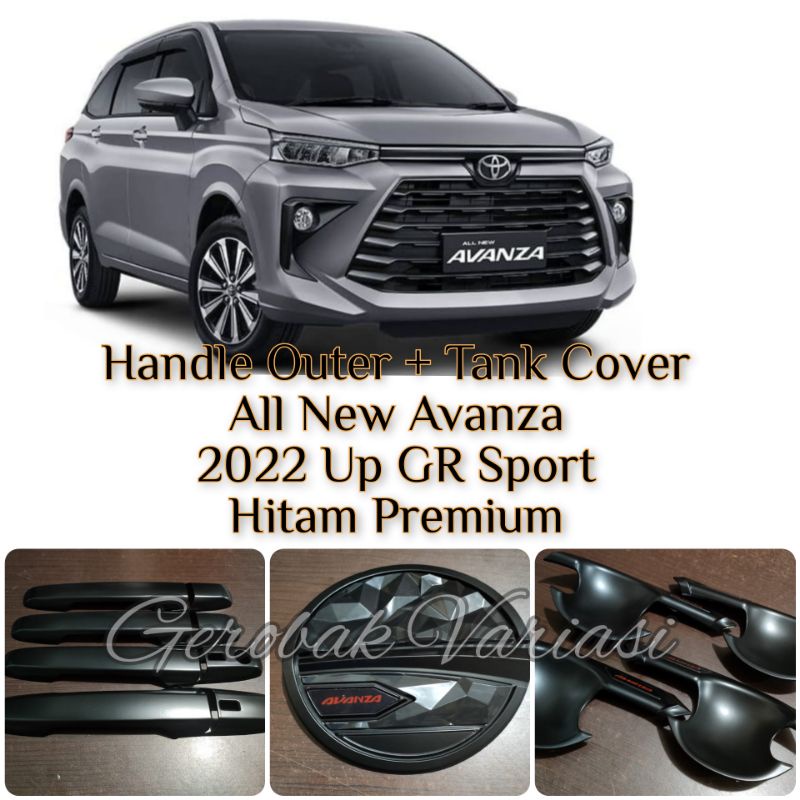 Jual Paket Cover Handle Outer Dan Tank Cover All New Avanza 2022 Up GR Sport Hitam Doff Model ...