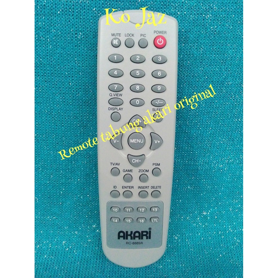 Jual REMOTE TV TABUNG AKARI ORIGINAL DAN RESMI kualitas terbaik ...