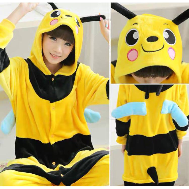 Jual BAJU ONESIE KOSTUM BEE LEBAH PIYAMA KIGURUMI COSPLAY BAJU TIDUR ...