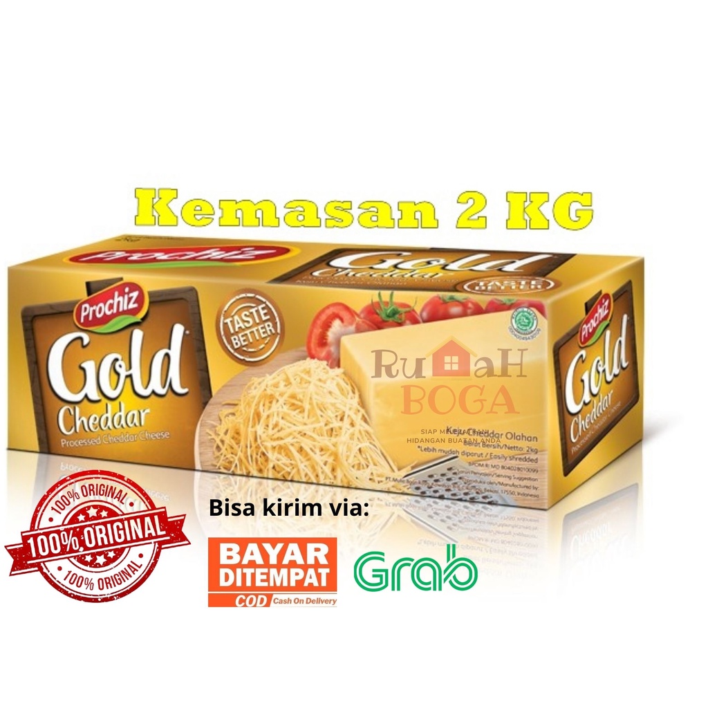 Jual Keju PROCHIZ Prociz Gold Cheddar Chedar 2kg 2 kg | Shopee Indonesia