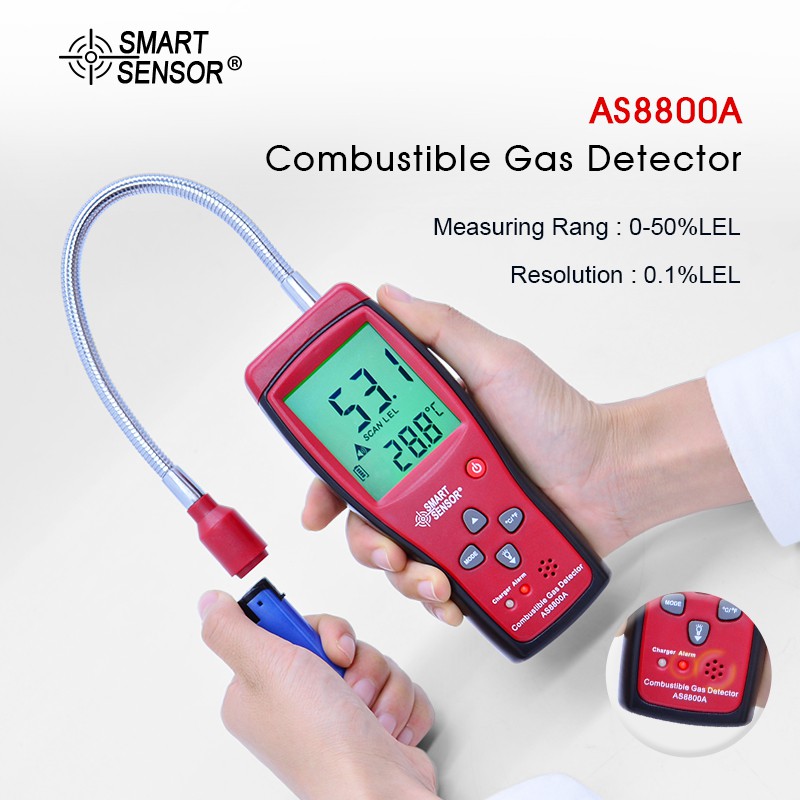 Jual FREE ONGKIR SMART SENSOR AS8800A Combustible Natural Gas Detector Portable Gas Leak ...