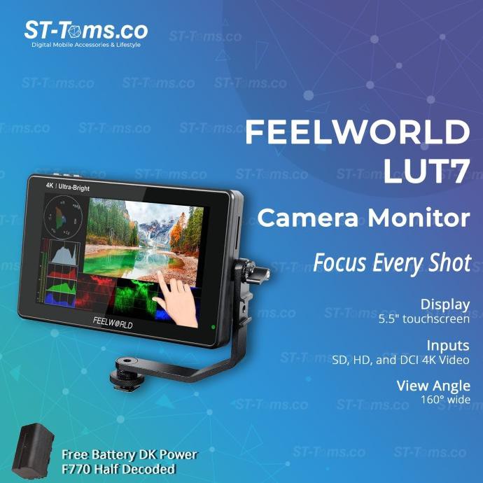 Jual Murah | Laris | Feelworld Lut7 7 Inch 3D Lut 4K Hdmi Monitor ...