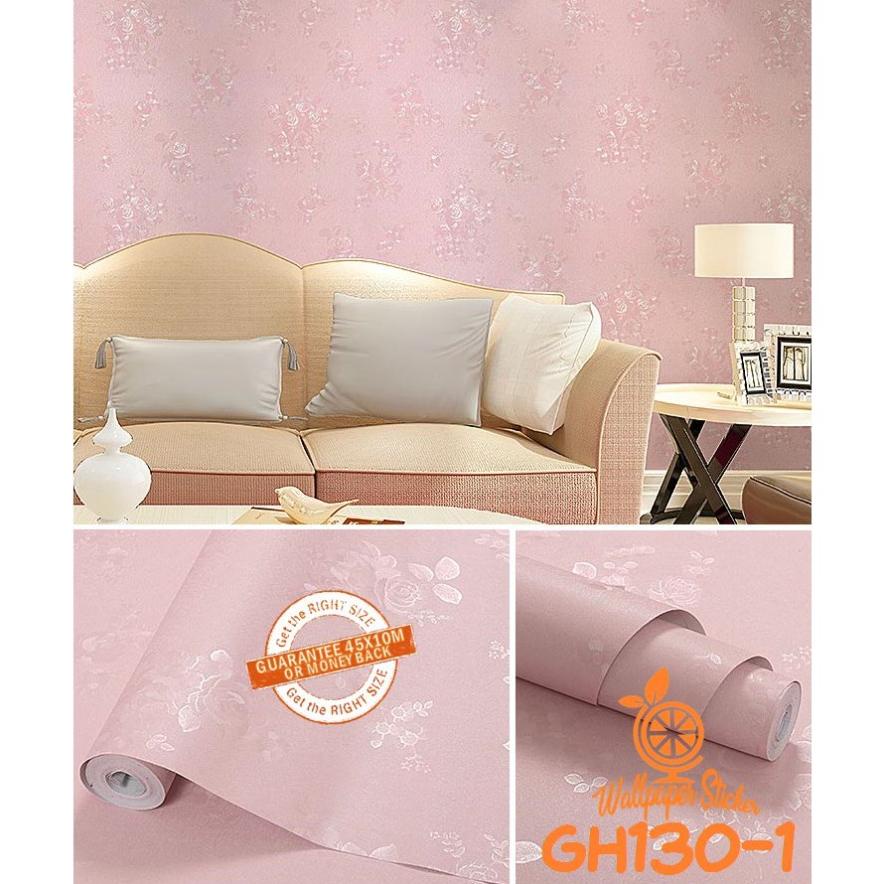 Jual Wallpaper Dinding Wallsticker Walpaper 45 Cm X 10 M Tema Pink ...