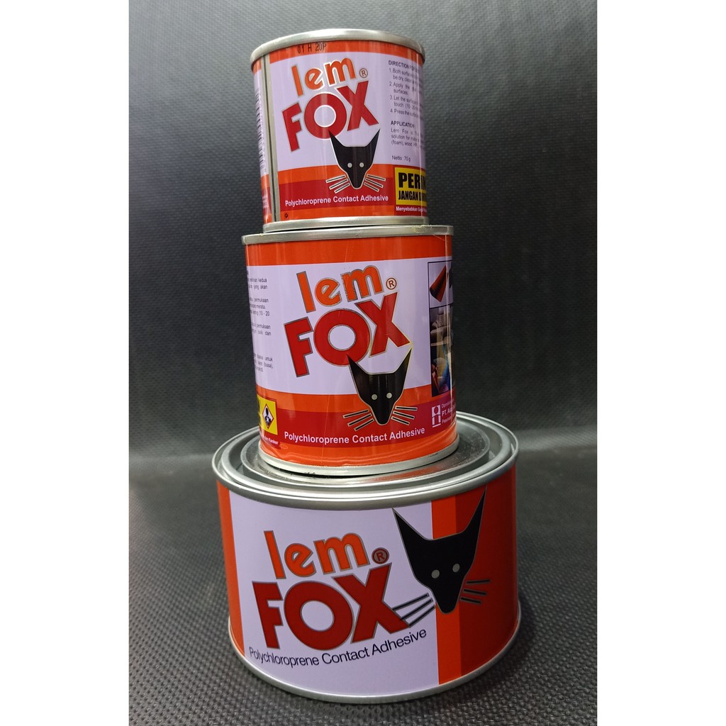 Jual LEM KUNING MERK FOX KALENG MERAH 300GR | Shopee Indonesia