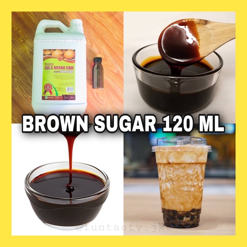 Jual 120ml brown sugar syrup gula merah cair botol cocok untuk minuman ...
